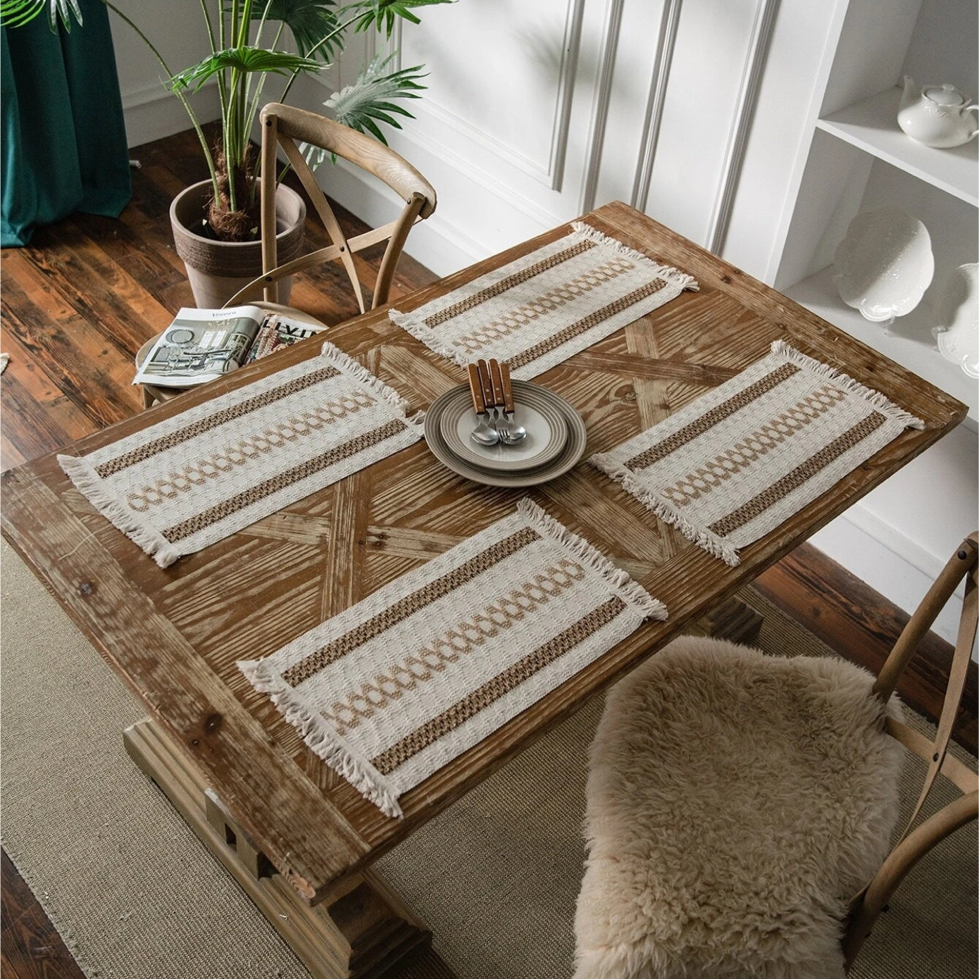 Hemp Rope Weaving Placemats - Set of 4 – NATTA