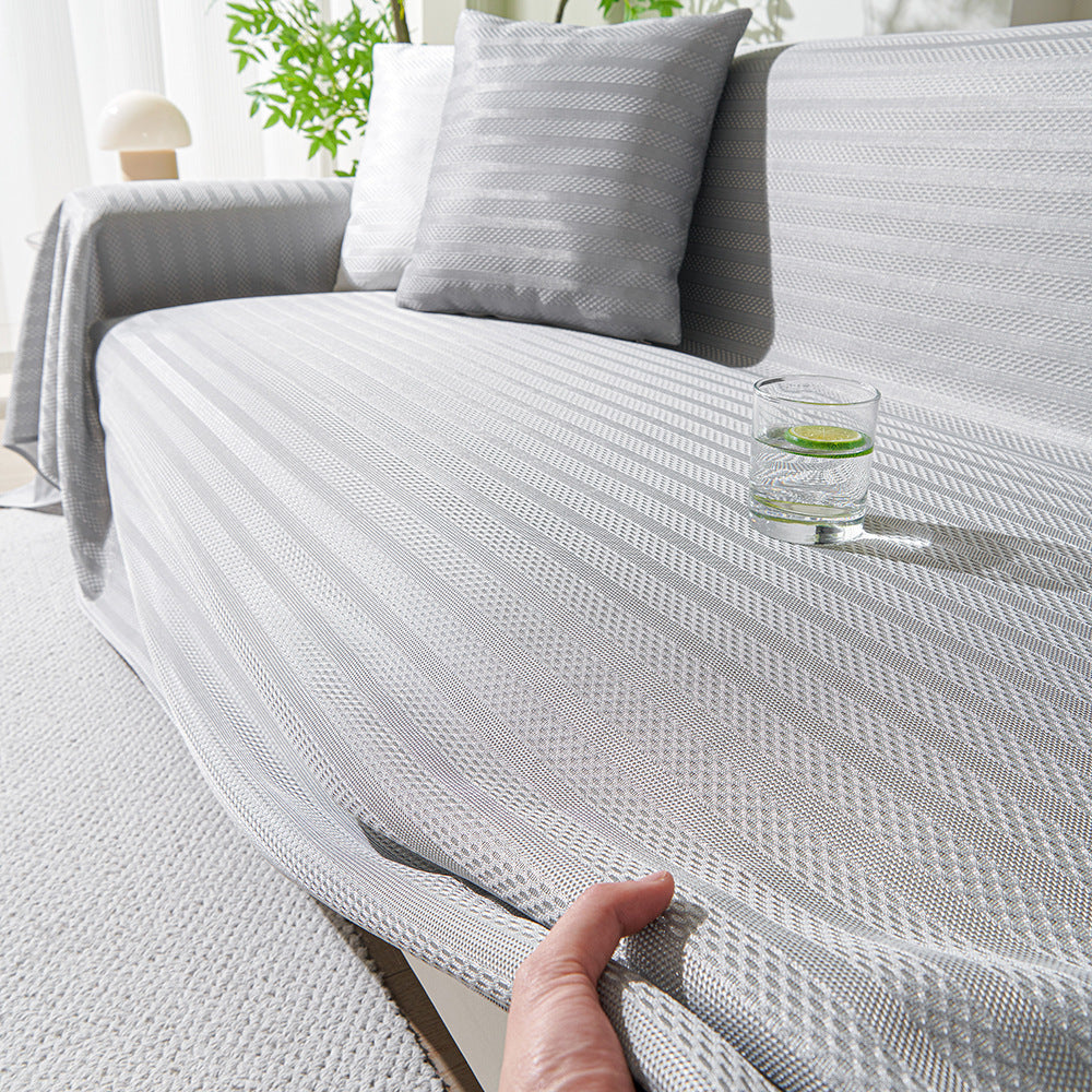 Striped Summer Cooling Sofa Throw Couch Cover – NATTA