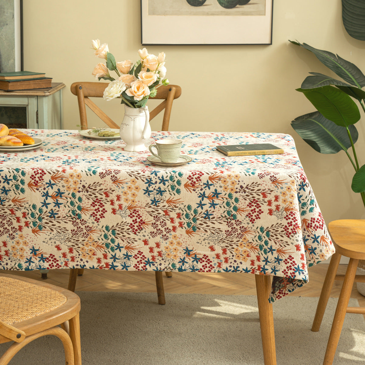 Vintage Chenille Jacquard Decorative Tablecloth – NATTA