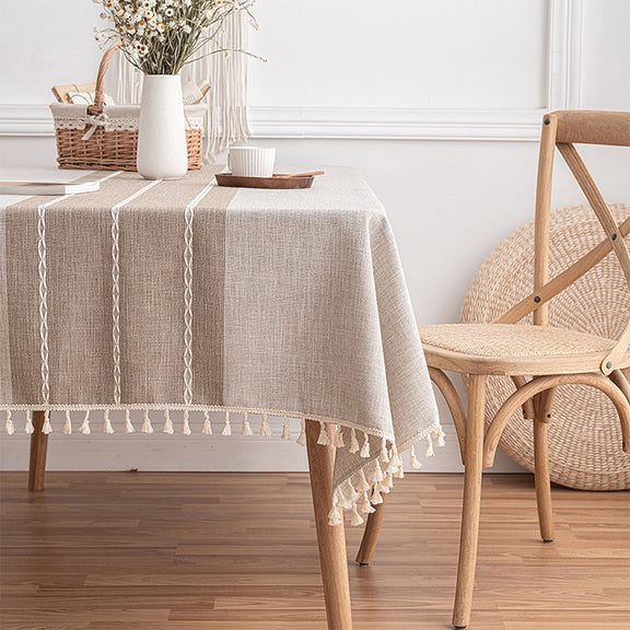 Modern Minimalist Cotton Linen Tablecloth – NATTA